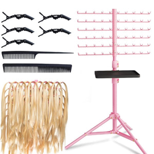 120 peg Braiding Rack-PINK